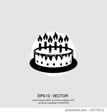 Pictograph of cake - Stock Illustration [28779211] - PIXTA