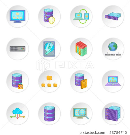 Data base icons set - Stock Illustration [28784740] - PIXTA