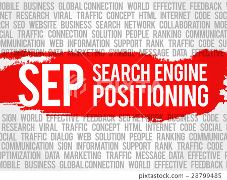 SEP (search engine positioning) - Stock Illustration [28799485] - PIXTA