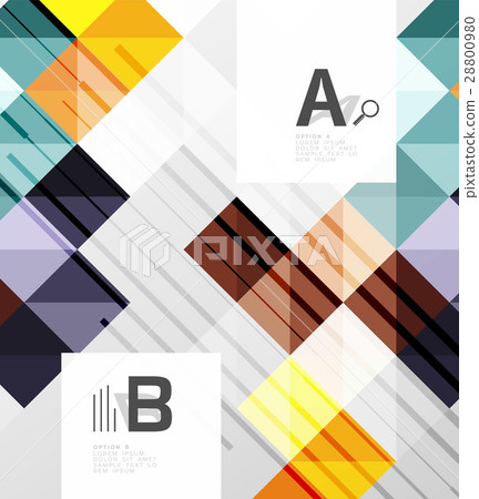 Modern square abstract background - Stock Illustration [28800980] - PIXTA