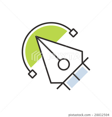 Green pen tool icon design - Stock Illustration [28812504] - PIXTA