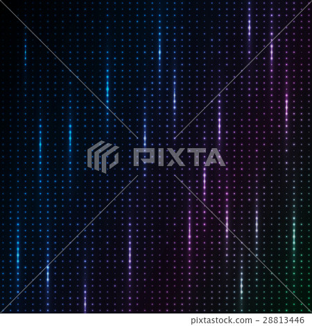 Abstract blue color neon dots, dotted technology - Stock Illustration ...