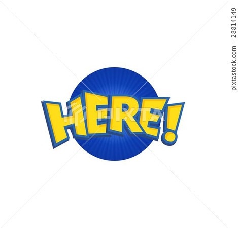 Here phrases written in a cartoon game - Stock Illustration [28814149 ...