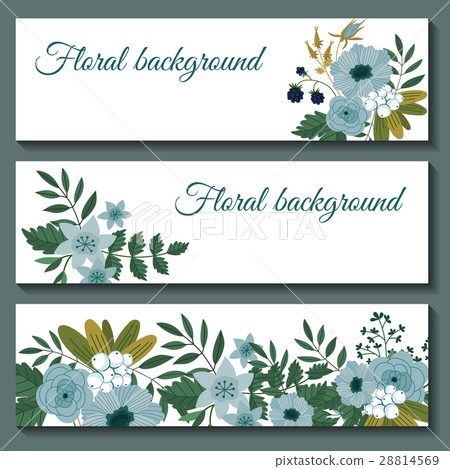 Cute web banners design template - Stock Illustration [28814569] - PIXTA