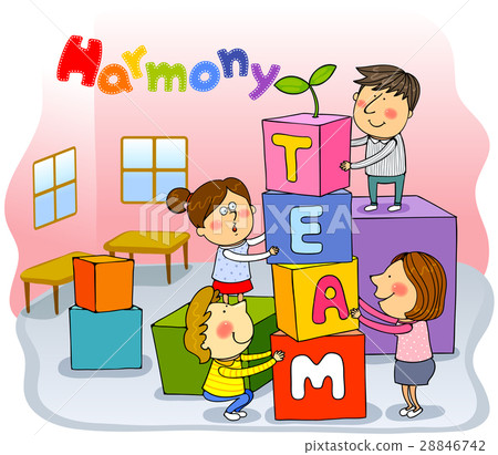 Team Harmony Friends - Stock Illustration [28846742] - PIXTA