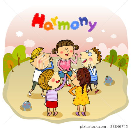 Team Harmony Friends - Stock Illustration [28846745] - PIXTA