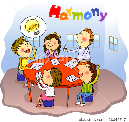 Team Harmony Friends - Stock Illustration [28846747] - PIXTA
