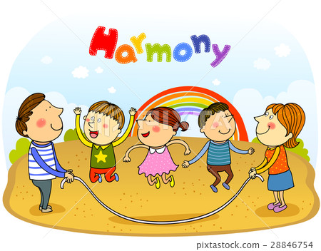 Team Harmony Friends - Stock Illustration [28846754] - PIXTA