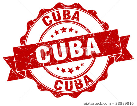 Cuba round ribbon seal - Stock Illustration [28859816] - PIXTA