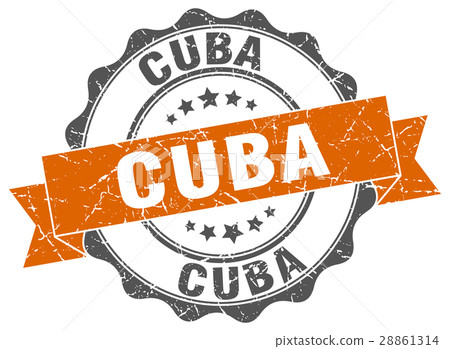 Cuba round ribbon seal - Stock Illustration [28861314] - PIXTA