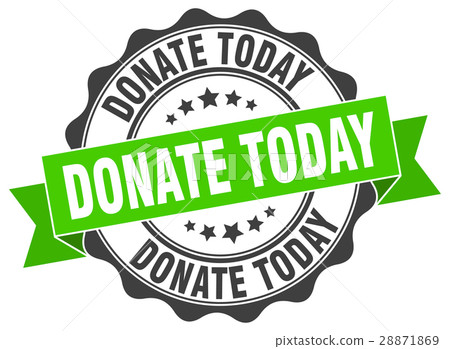 donate today stamp. sign. seal - Stock Illustration [28871869] - PIXTA