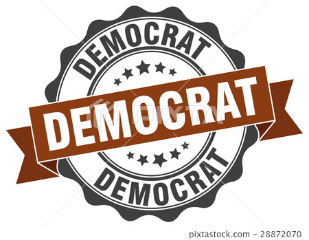 democrat stamp. sign. seal - Stock Illustration [28872070] - PIXTA