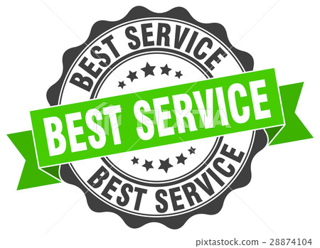 best service stamp. sign. seal - Stock Illustration [28874104] - PIXTA