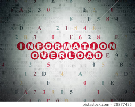 Data concept: Information Overload on Digital Data - Stock Illustration ...