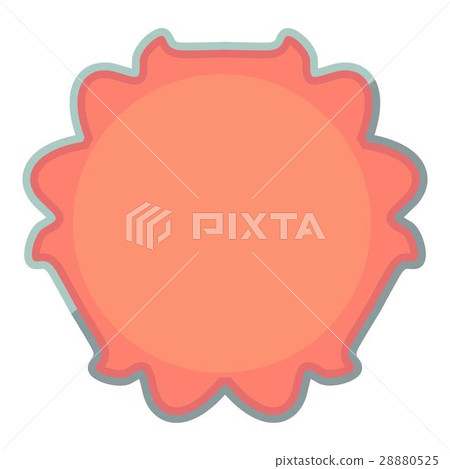 Round tag icon, cartoon style - Stock Illustration [28880525] - PIXTA