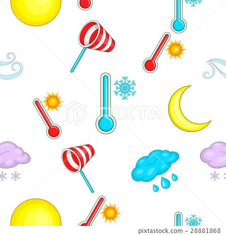 Weather pattern, cartoon style - Stock Illustration [28881868] - PIXTA