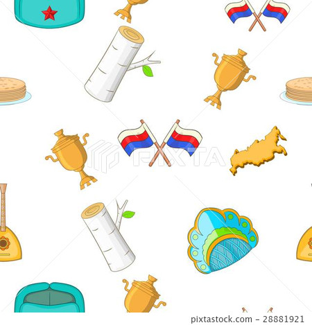 Russia pattern, cartoon style - Stock Illustration [28881921] - PIXTA