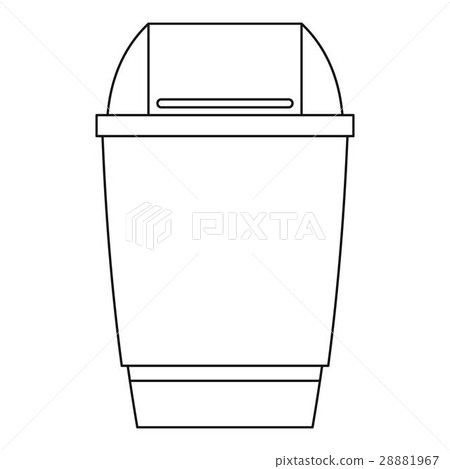 Dustbin icon, outline style-插圖素材 [28881967] - PIXTA圖庫
