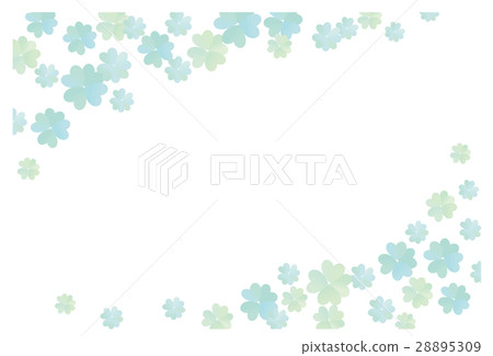 Four leaf clover frame watermark - Stock Illustration [28895309] - PIXTA