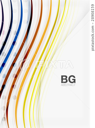 Vector color stripes, wave lines modern geometric - Stock Illustration ...