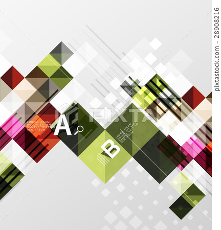 Modern square abstract background - Stock Illustration [28908216] - PIXTA