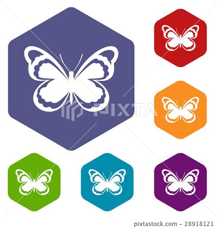 Small butterfly icons set - Stock Illustration [28918121] - PIXTA