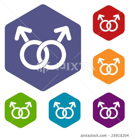 Gay love sign icons set - Stock Illustration [28918204] - PIXTA