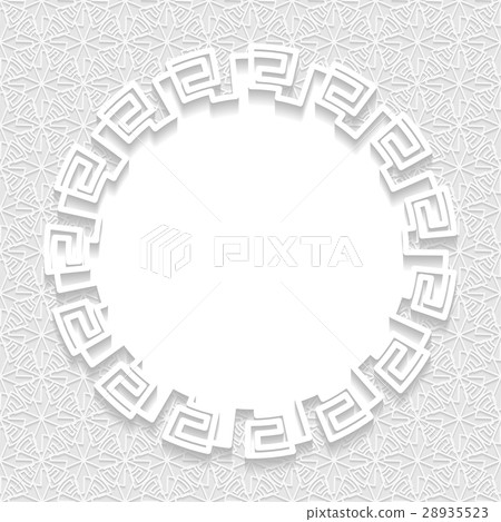 3D embossed seamless white background, frame - Stock Illustration ...