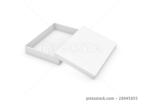 3d rendering of a very slim rectangle box with a - Stock Illustration ...