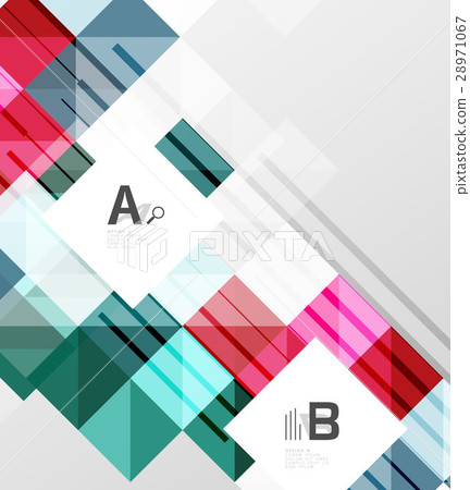 Vector square elements on gray abstract background - Stock Illustration ...