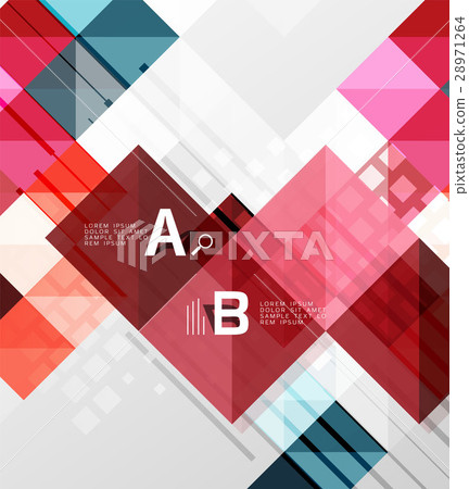 Minimalistic square shapes abstract background - Stock Illustration ...