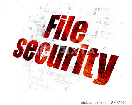 Safety concept: File Security on Digital - Stock Illustration [28977064 ...