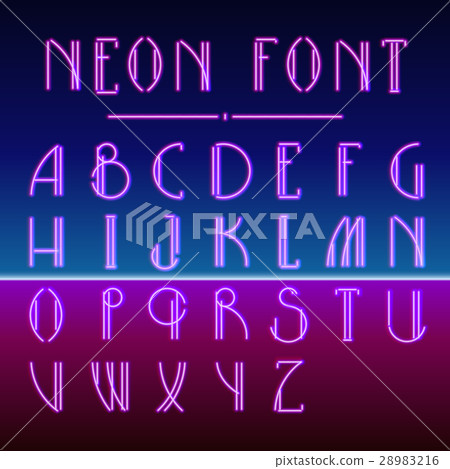80s Neon Font