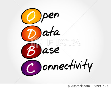 ODBC Open Database Connectivity - Stock Illustration [28991423] - PIXTA