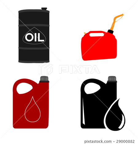 Set of oil containers - Stock Illustration [29000882] - PIXTA