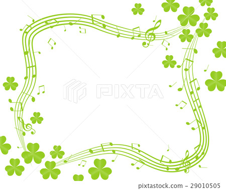 Clover music score music staff music music... - Stock Illustration ...