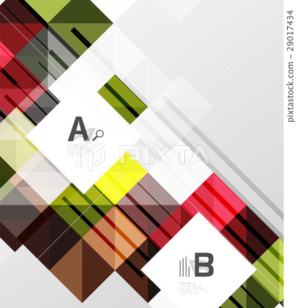 Square elements with infographics and options - Stock Illustration ...