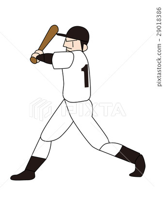 Baseball player, batter, left batter, slugger,... - Stock Illustration ...