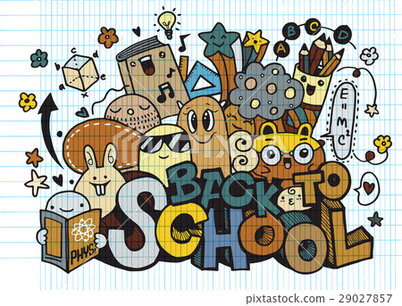 Vector illustration of Back to School , Doodle - Stock Illustration ...