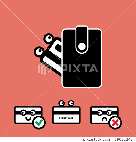 Cute Credit Card Vector Icon Set - Stock Illustration [29031242] - PIXTA