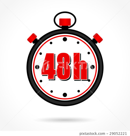 forty eight hours stopwatch - Stock Illustration [29052221] - PIXTA