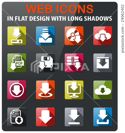 download icon set-插圖素材 [29062402] - PIXTA圖庫