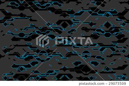 Seamless vector futuristic dark techno texture - Stock Illustration ...