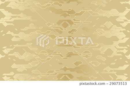 Seamless vector futuristic golden techno texture - Stock Illustration ...