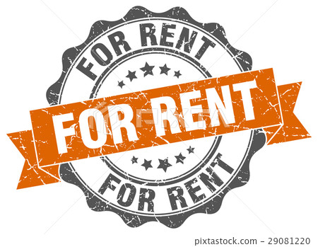 for rent stamp. sign. seal - Stock Illustration [29081220] - PIXTA