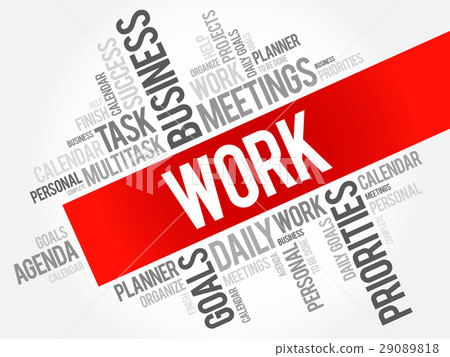 Work word cloud - Stock Illustration [29089818] - PIXTA