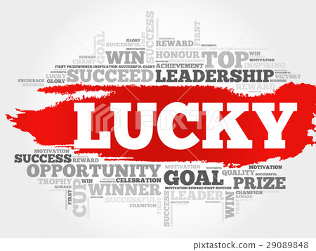 Lucky word cloud - Stock Illustration [29089848] - PIXTA