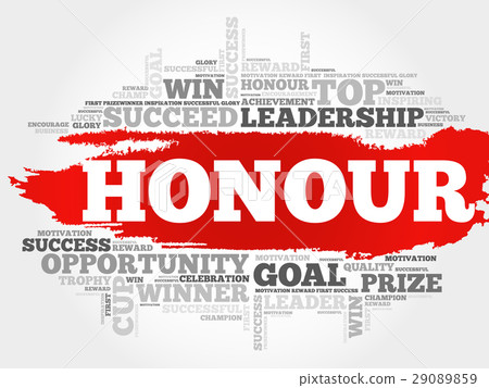 Honour word cloud - Stock Illustration [29089859] - PIXTA