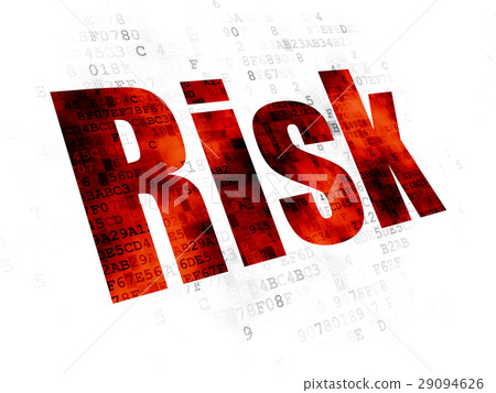 Business concept: Risk on Digital background - Stock Illustration ...