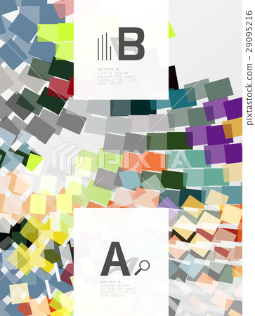 Abstract geometrical texture with infographic - Stock Illustration ...